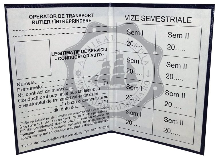 Legitimatii soferi auto agreate ARR model 2024-2025 | Despre noi ...